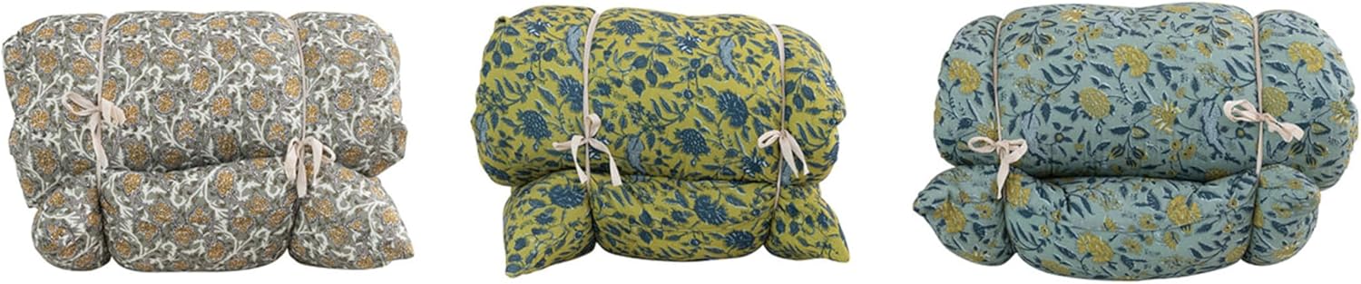Cotton Tufted French Cushions with Floral Patterns – A Design Resource