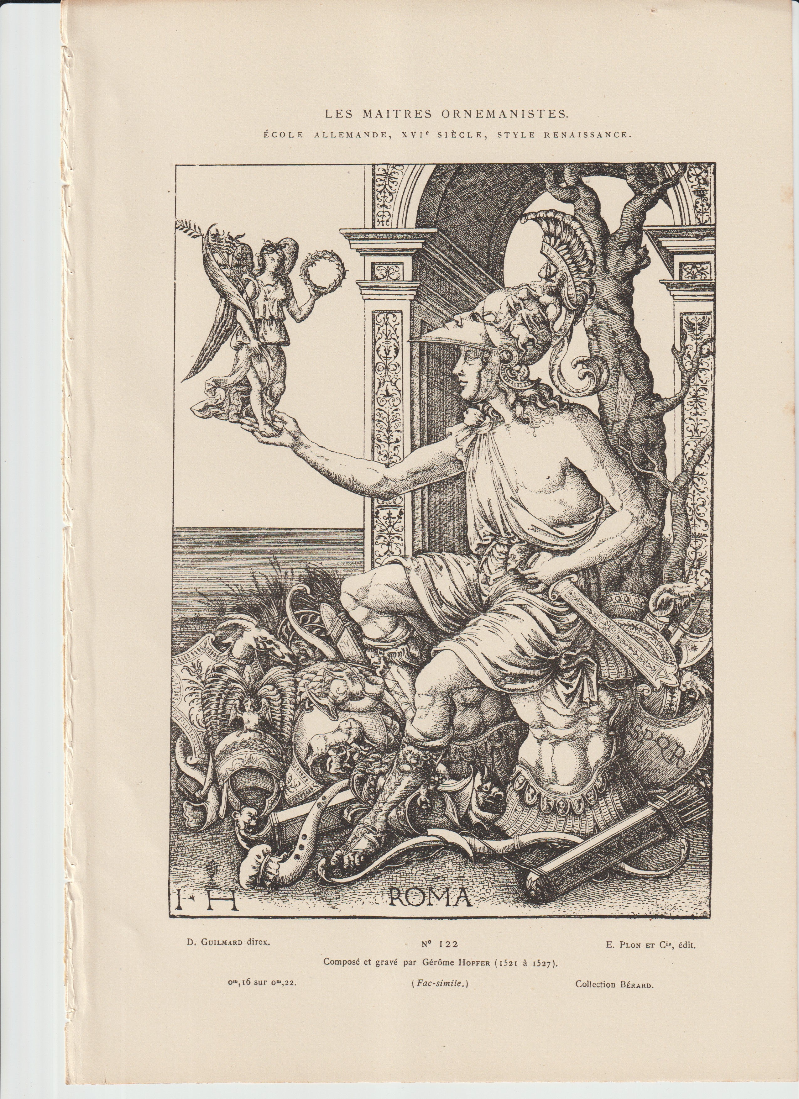 “ROMA – Antique 1880 Engraving After Jérôme Hopfer (1521–1527) • Germa ...